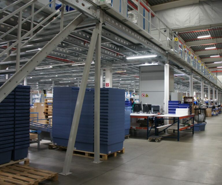Mezzanine of tussenvloer voor uw magazijn/winkel